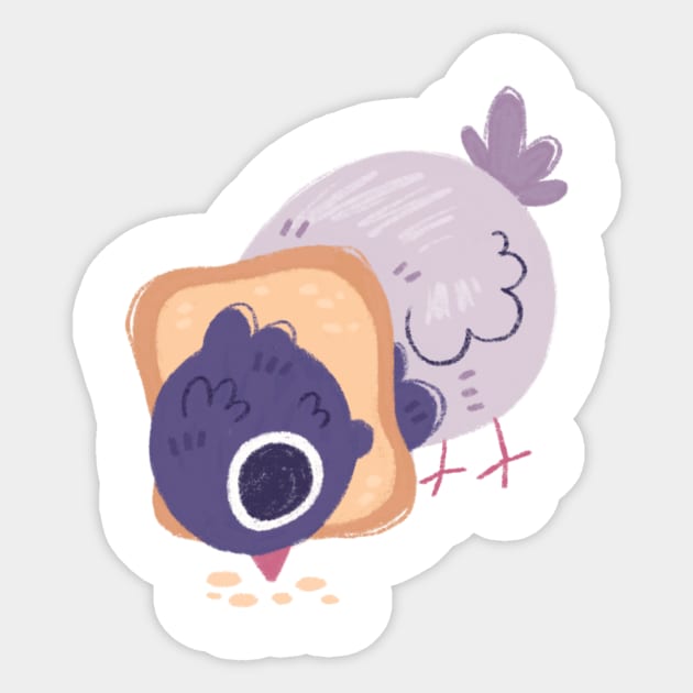 Bread Pigeon - Pigeon - Sticker | TeePublic